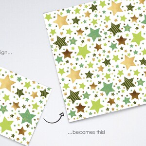 Green and Gold Digital Paper, Seamless Geometric Pattern, Fabric ...