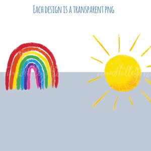 School Clipart Crayon Drawings, Back to School Png, Printable Teacher ...