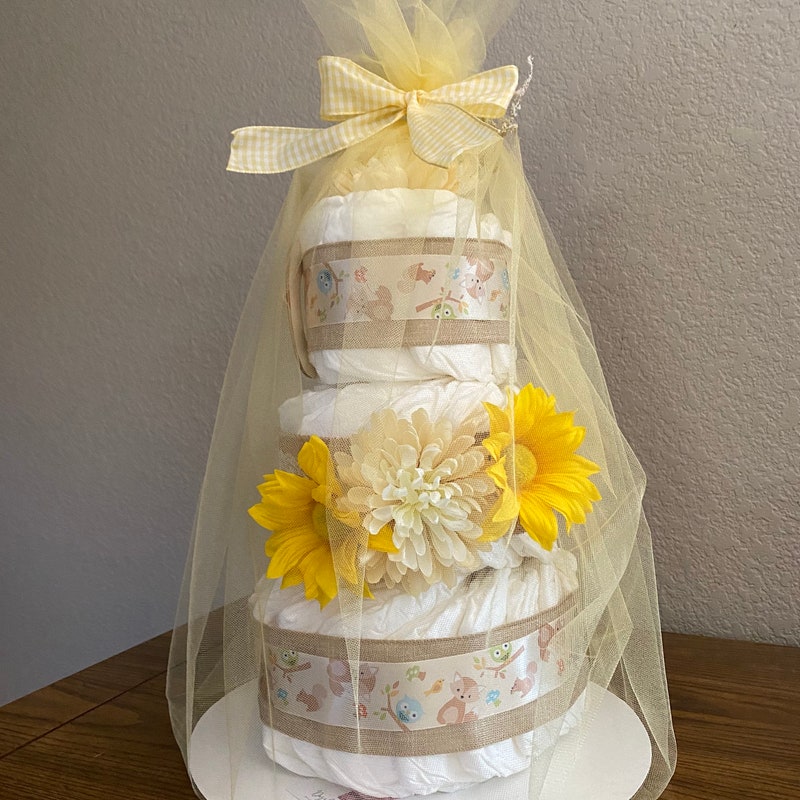 Neutral Diaper Cakes - Etsy