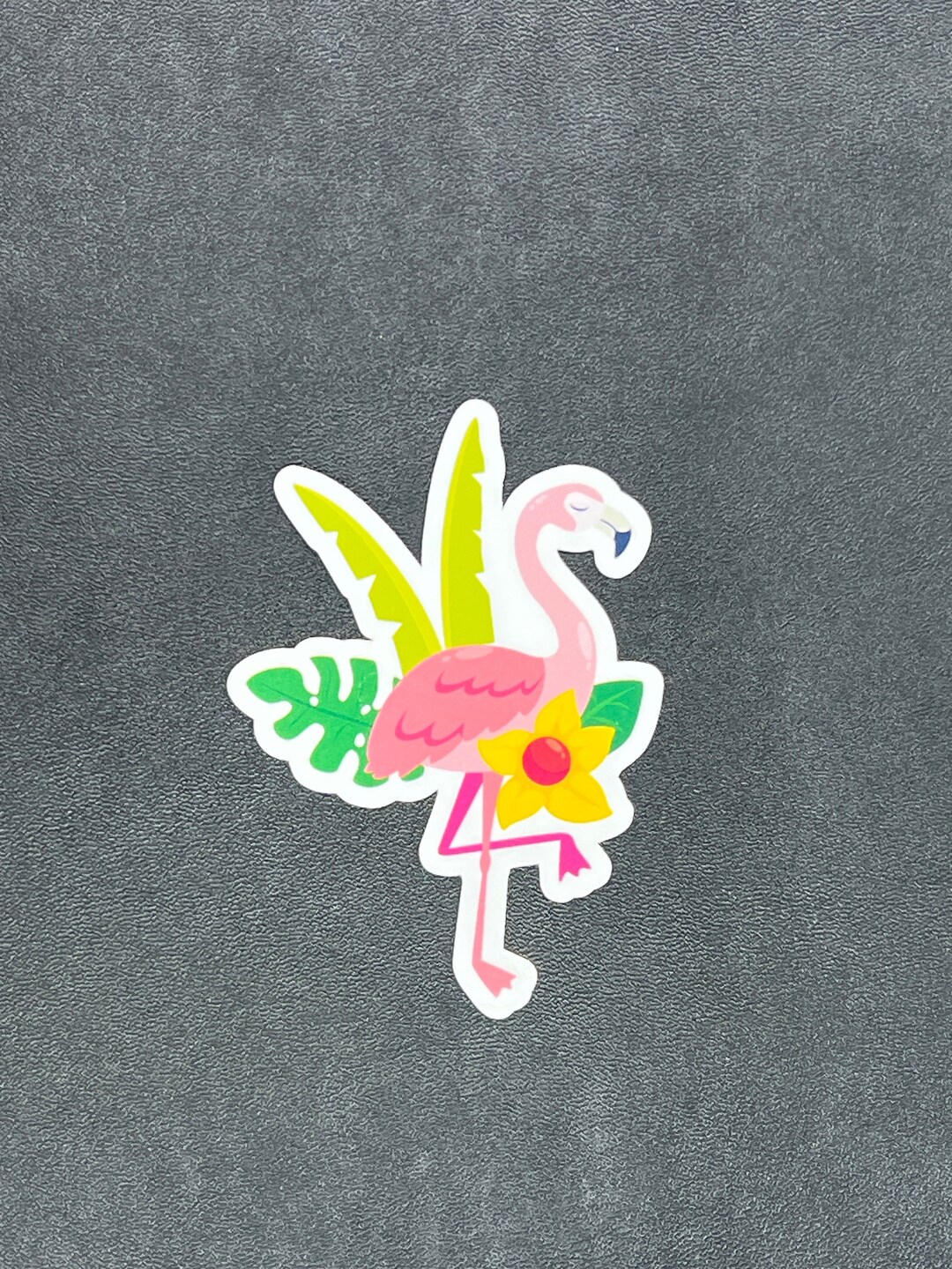 Flamingo Waterproof Vinyl Sticker - Etsy