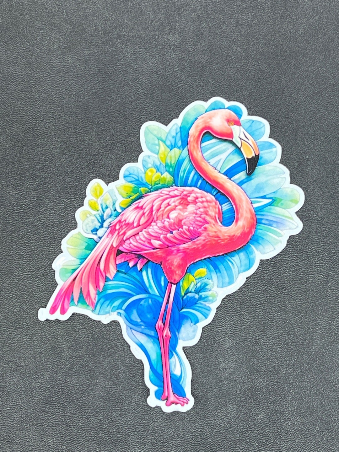 Flamingo Waterproof Vinyl Sticker - Etsy