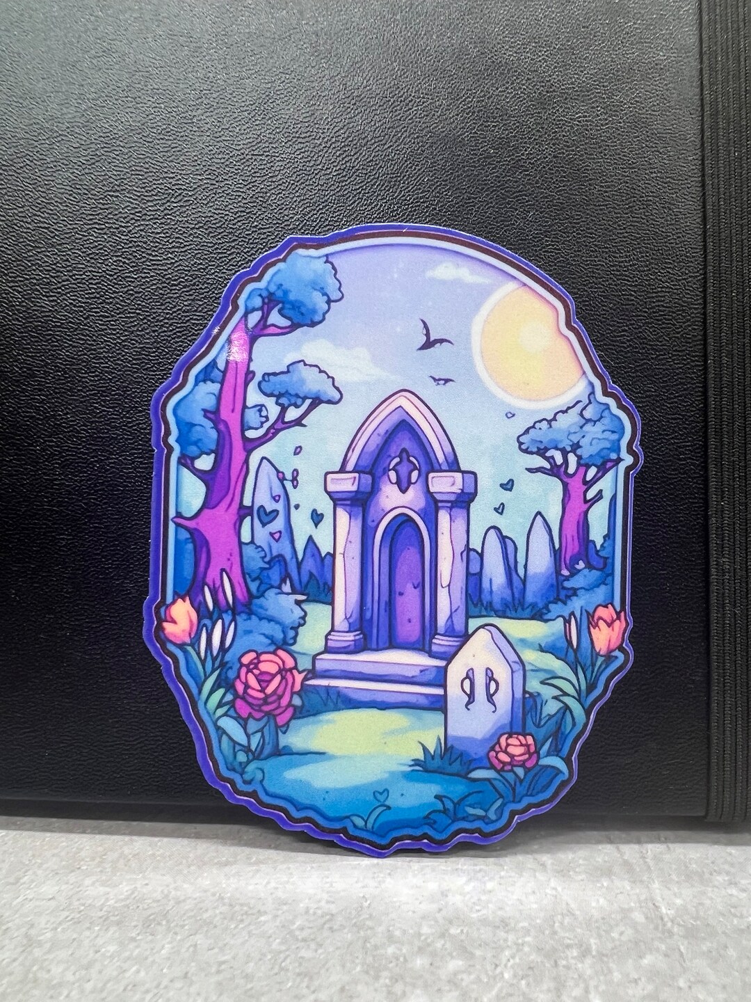 Graveyard Waterproof Vinyl Sticker - Etsy