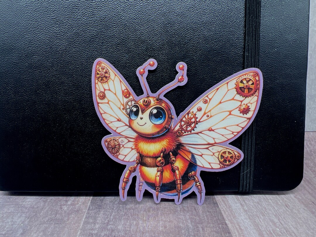 Steampunk Bee Waterproof Vinyl Sticker - Etsy