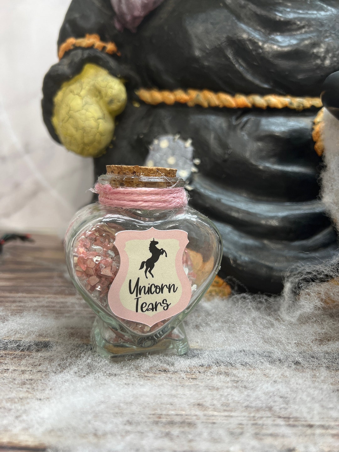 Unicorn Tears Apothecary Jar Glitter Upcycled Jar - Etsy