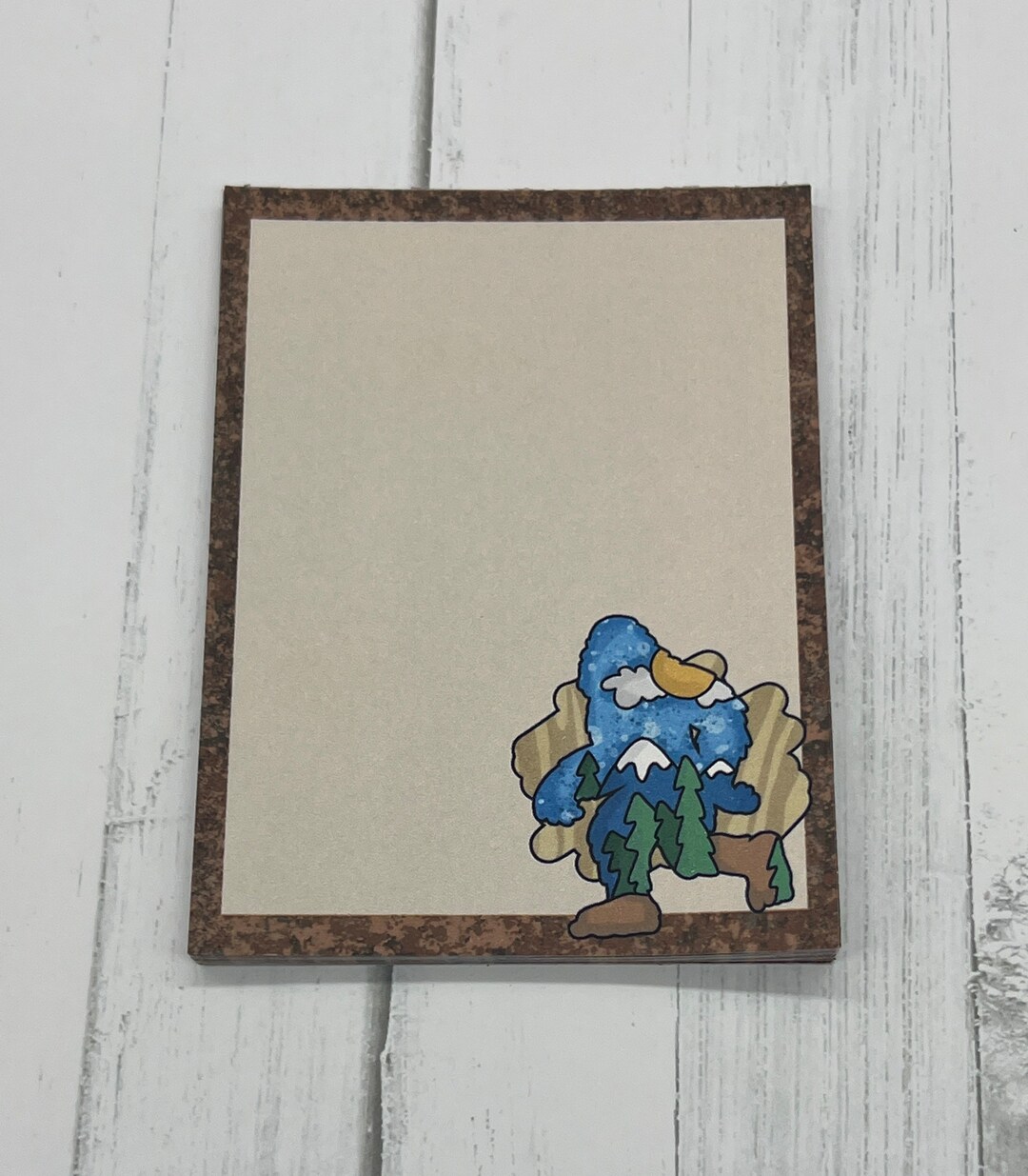 Bigfoot 3 X 4 Notepad or 4x5 You Choose Size and - Etsy