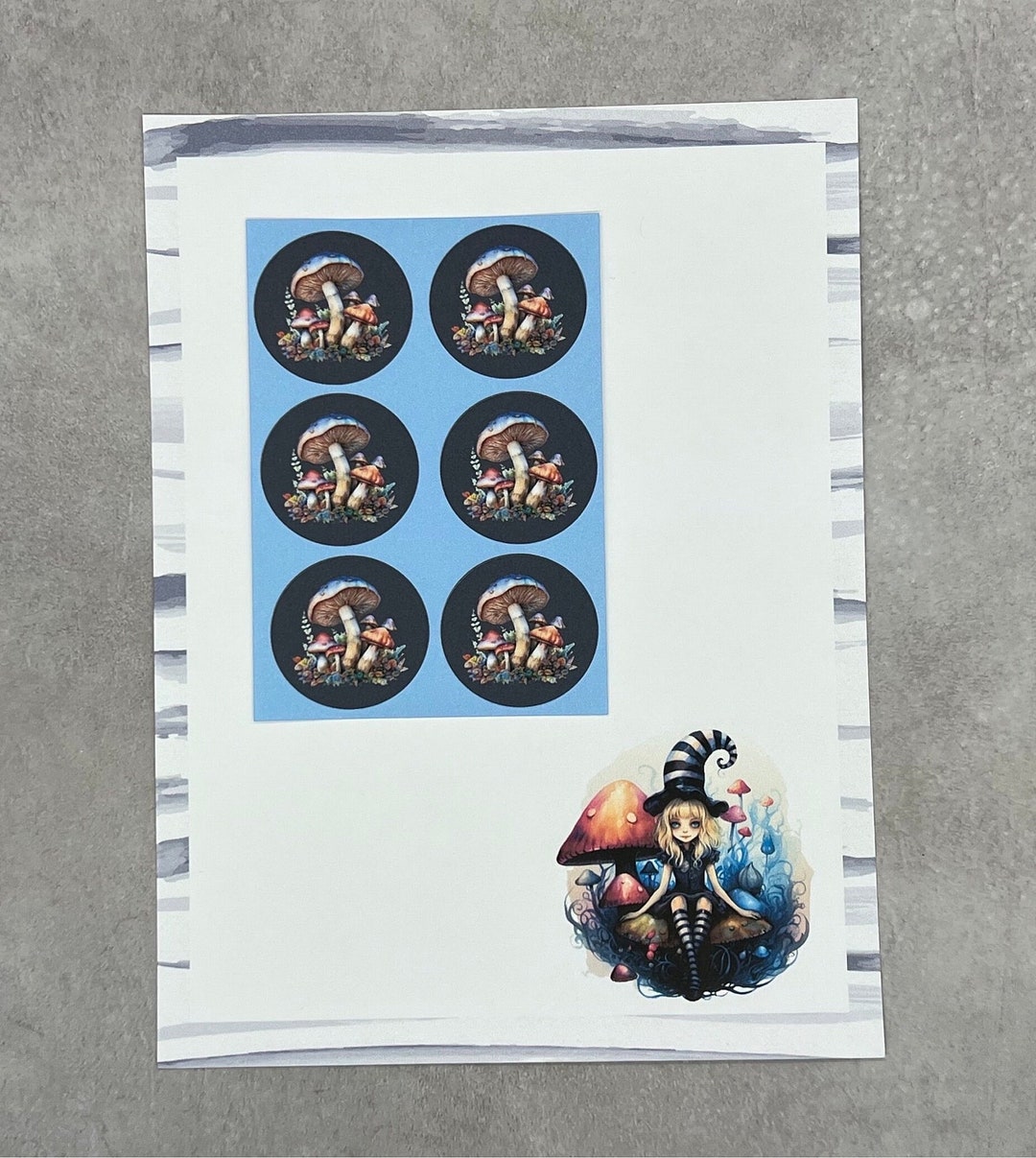 Goth Alice Stationery Set, Pen Pals, Snail Mail, Letter Writing Paper ...