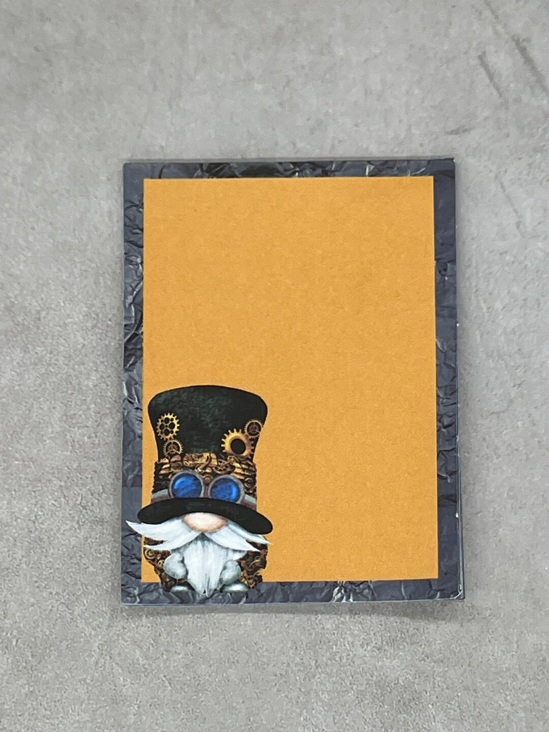 Steampunk Gnome 3 X 4 Notepad or 4x5 You Choose Size and Material - Etsy