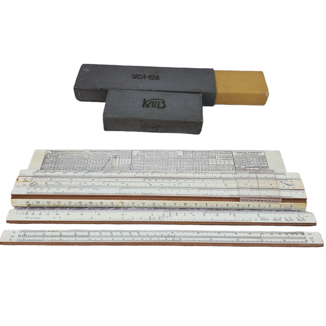 Vintage Soviet Ruler,ussr Logarithmic Slide Ruler,engineering Tool ...