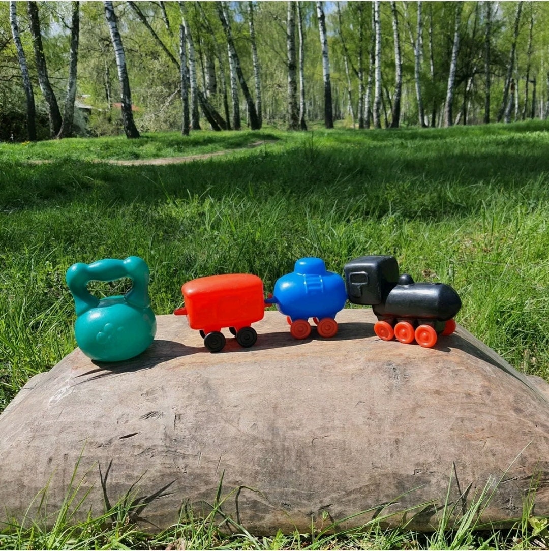 Soviet Vintage Plastic Toys, Plastic Train, Toy Weight, Gift, Decor ...