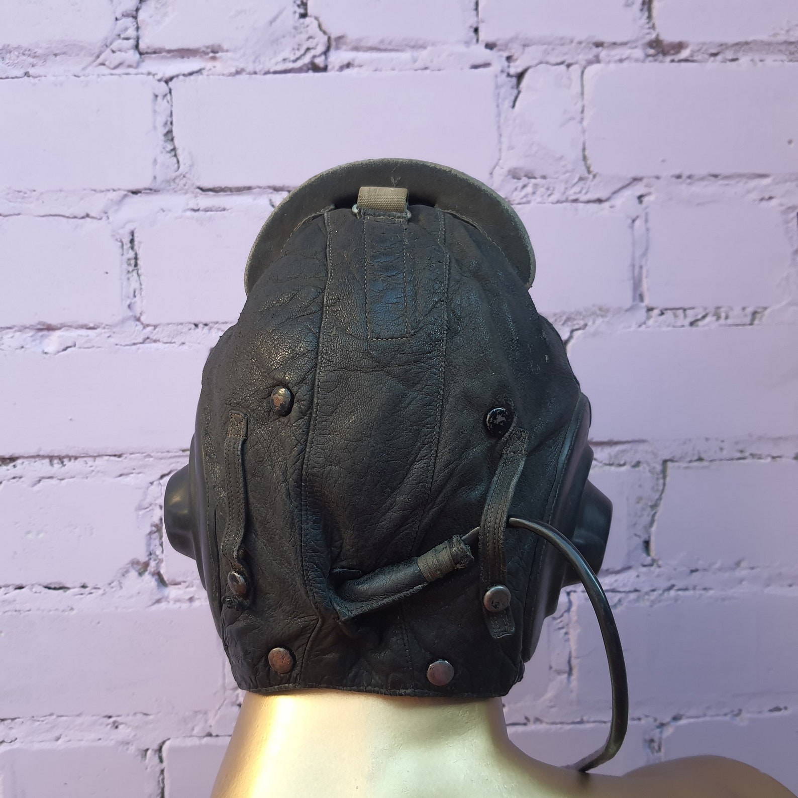 Soviet Military Leather Fur Helmet USSR Air Force Pilot - Etsy