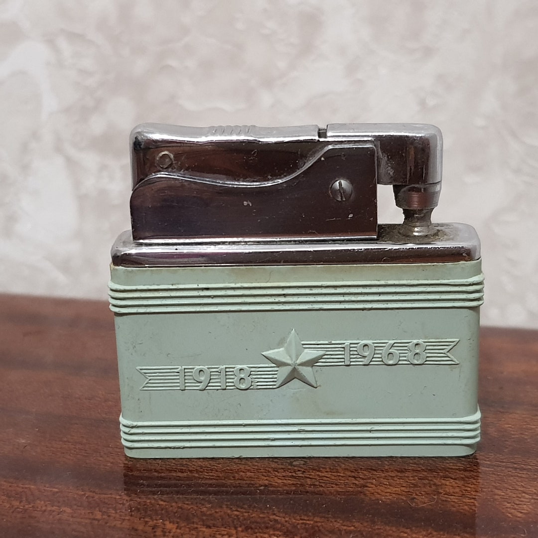 Antique Gas Lighter 1960 Lighter Pocket Lighter Collectible Lighter ...