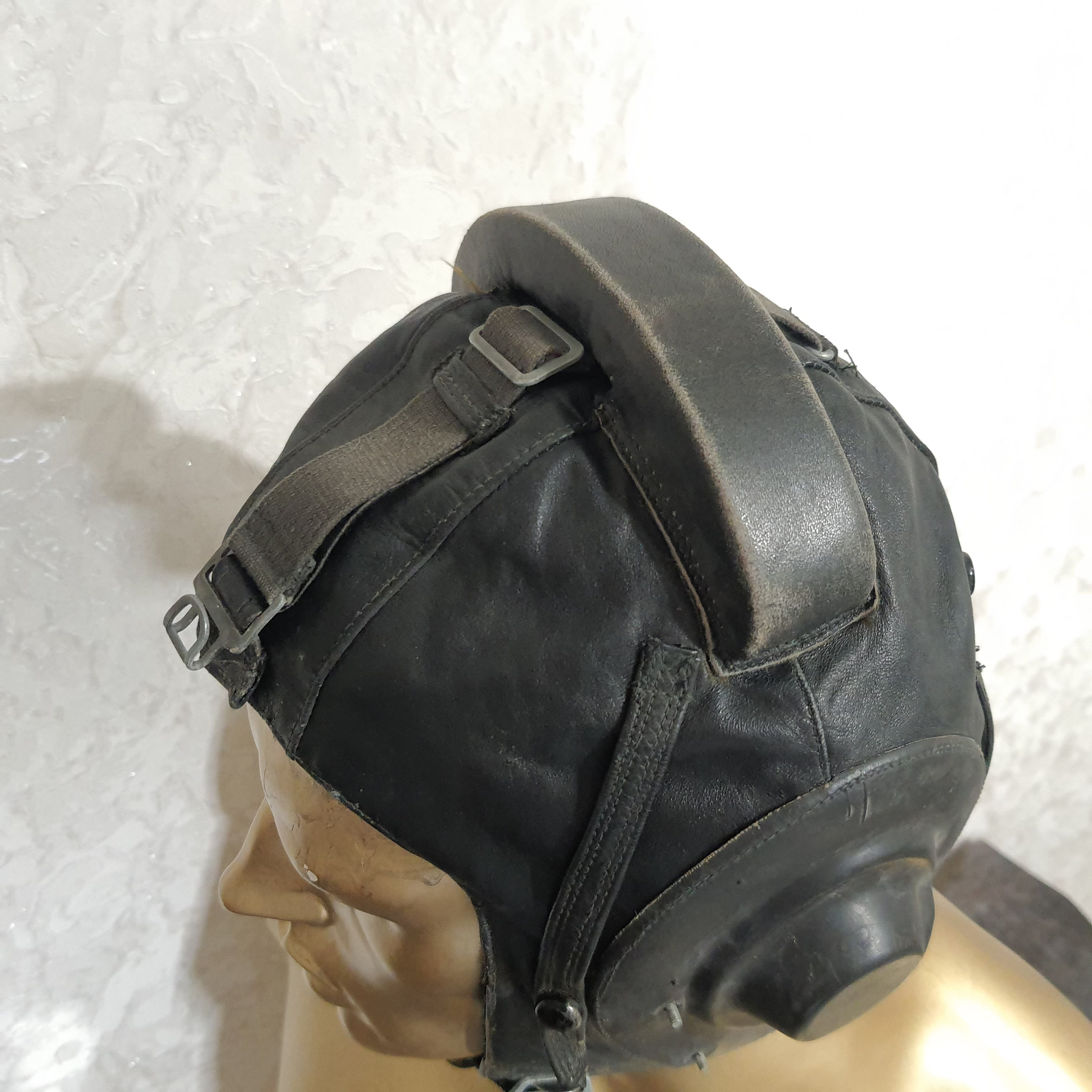 Soviet Military Leather Fur Helmet USSR Air Force Pilot - Etsy