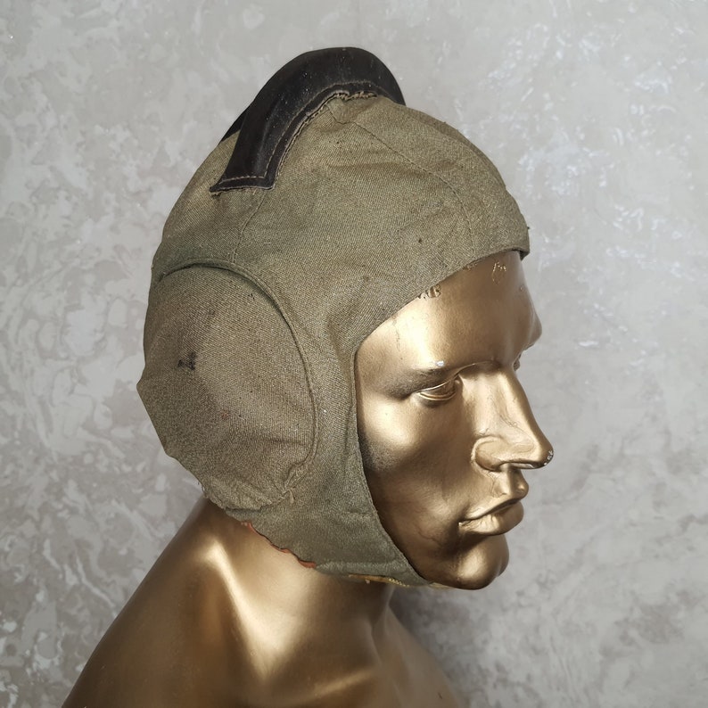 Soviet Military Leather Helmet USSR Air Force Pilot - Etsy