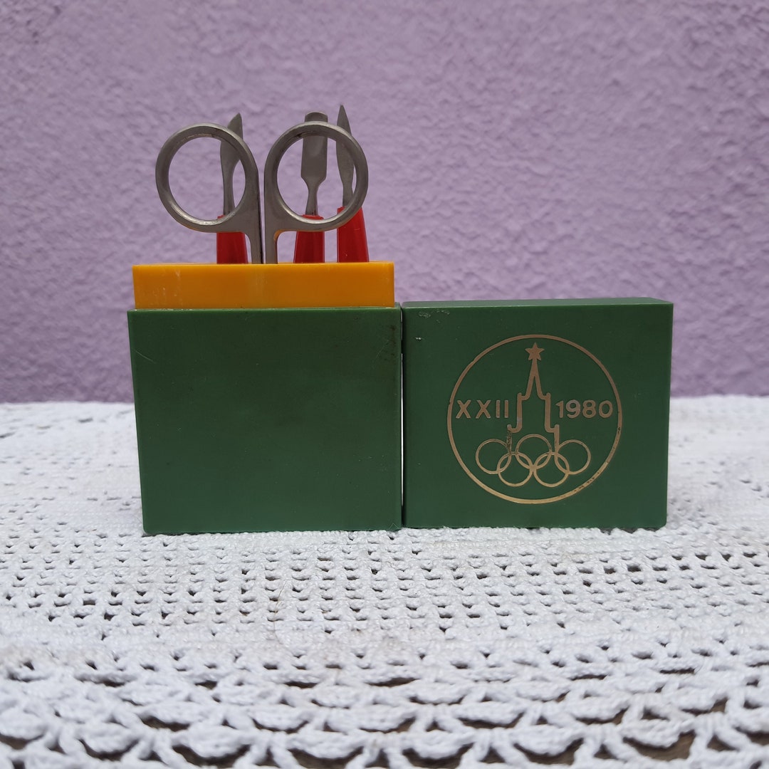 Vintage Soviet Manicure Set Nail Grooming Pedicure Kit Men/women 4 ...