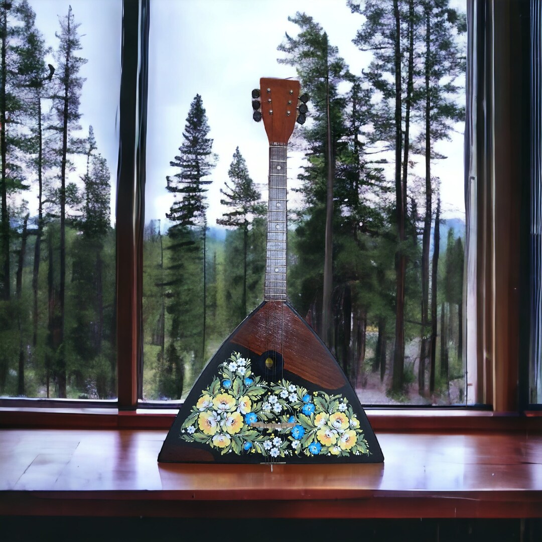 Original Painting Vintage Balalaika Concert Soviet Vintage Balalaika - Etsy