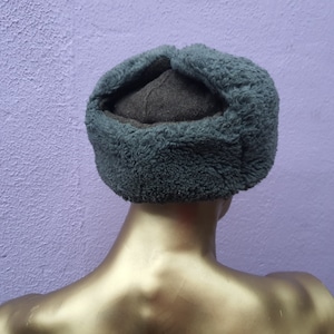 Soviet Badge Ushanka Russian Bomber Hat Warm Earflap Winter Army ...
