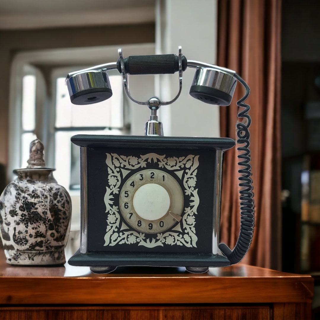 Phone Vintage Telephone Rotary Phone Retro Home Decor Old Phone Retro ...