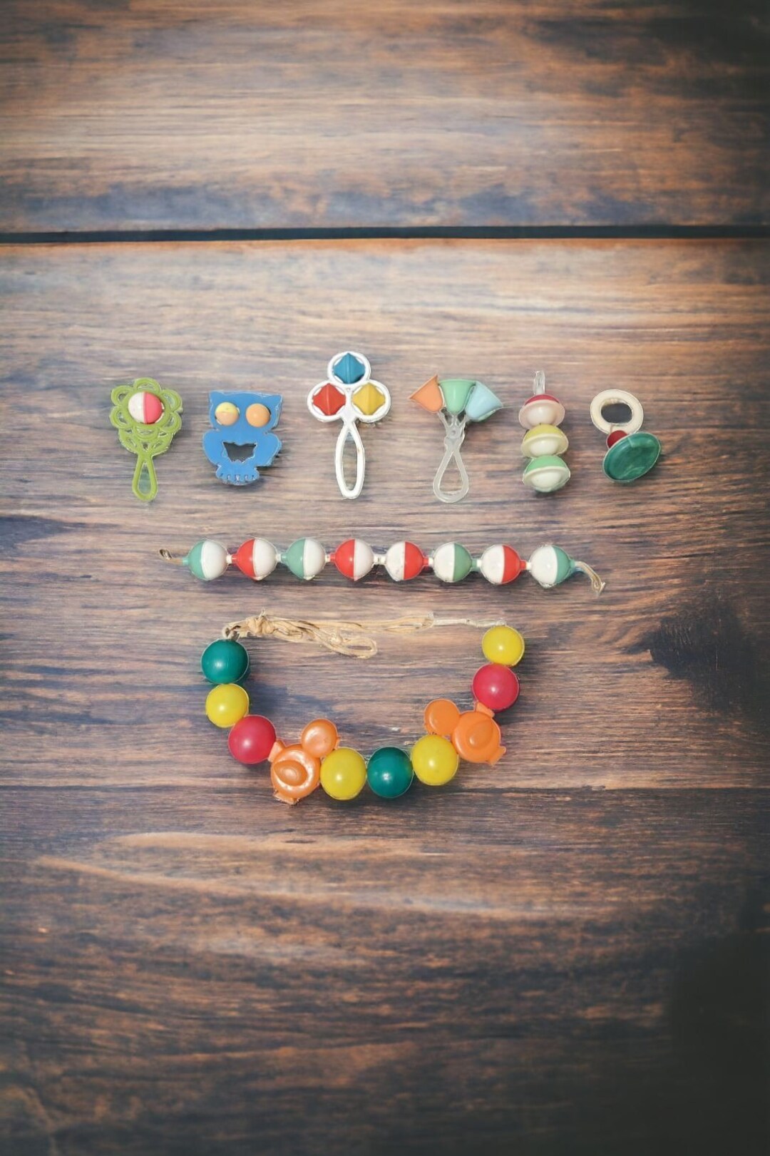 70s VERY RARE Set of 8 Vintage Rattles Soviet Rattles USSR Decoration ...