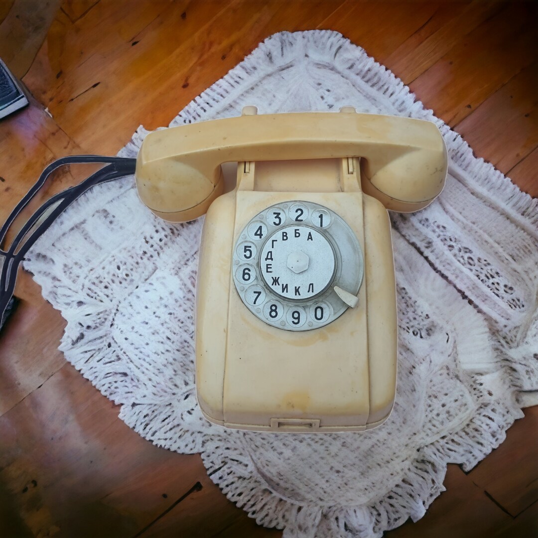 Soviet Phone, Soviet, Desk Phone, Rotary, Phone, Disk Phone, Vintage ...
