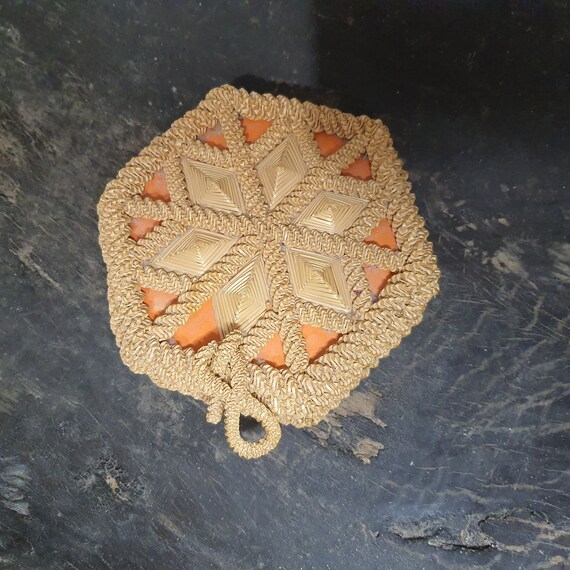 Storage Box Vintage Box Straw Box Handmade Gift Decor - Gem