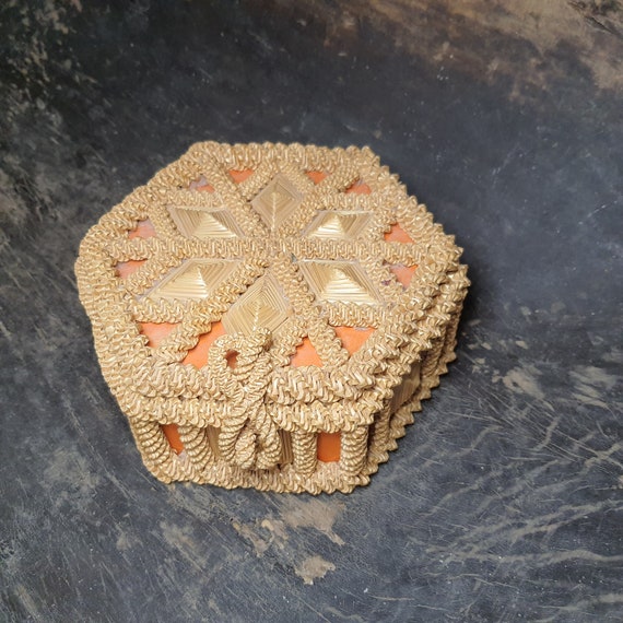 Storage Box Vintage Box Straw Box Handmade Gift Decor - Gem