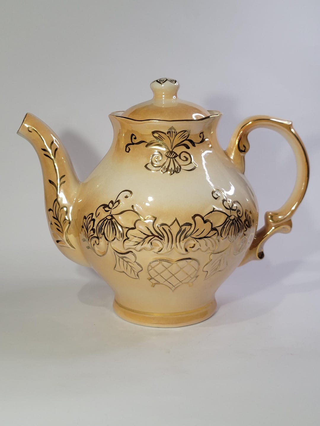 Large Teapot, Porcelain Teapot, Vintage, Teapot, Decor - Etsy