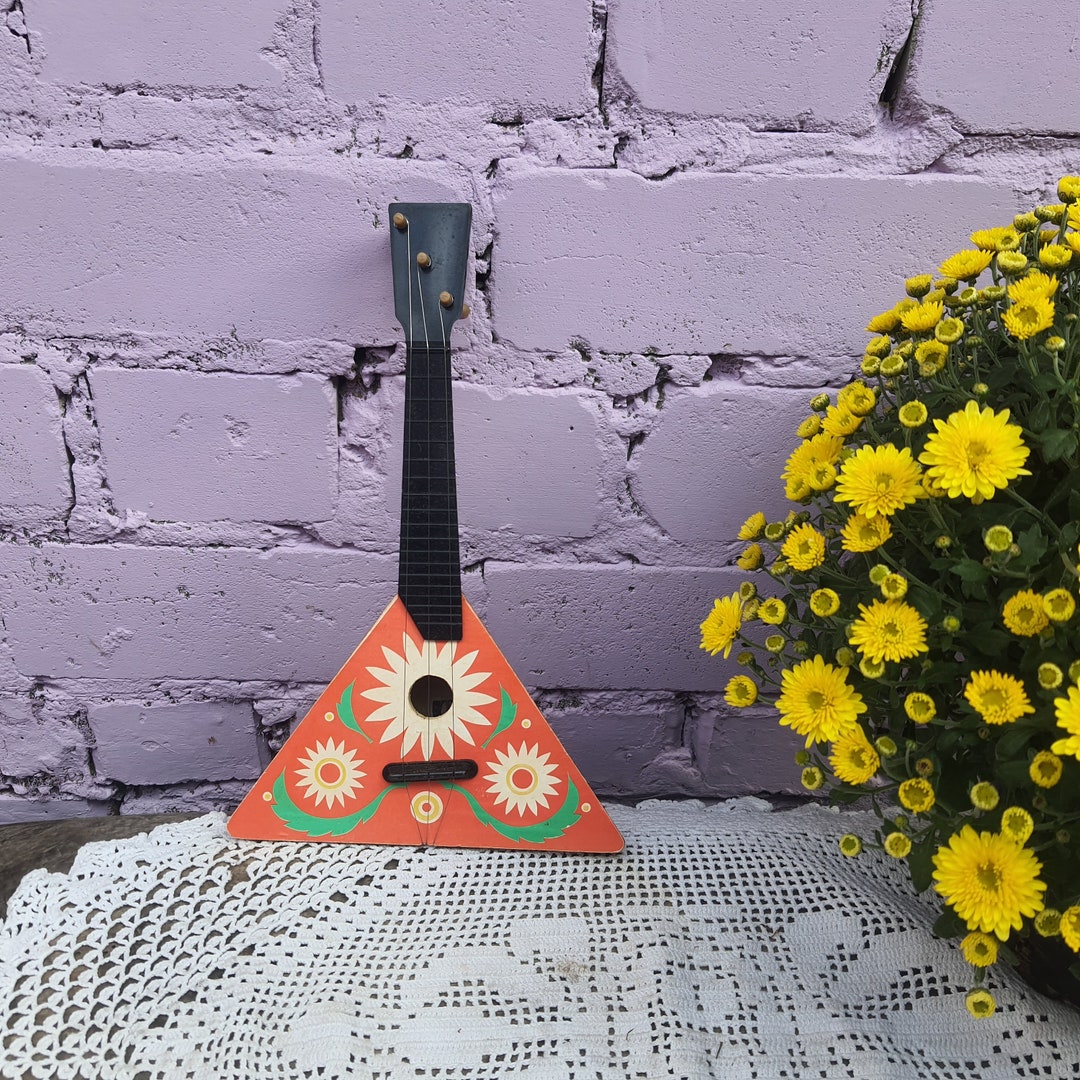 USSR Vintage Toy Children's Musical Instrument Balalaika 1990s. Wooden ...