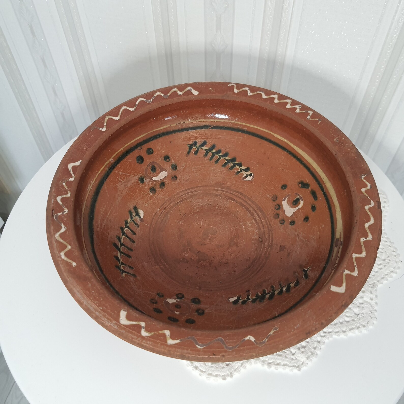 Very Old Clay Plate, Antique Plate, Vegetable Ceramics, Clay Plate ...