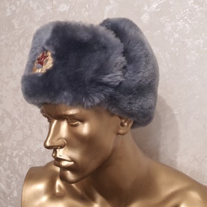 Soviet Badge Ushanka Russian Bomber Hat Warm Earflap Winter - Etsy
