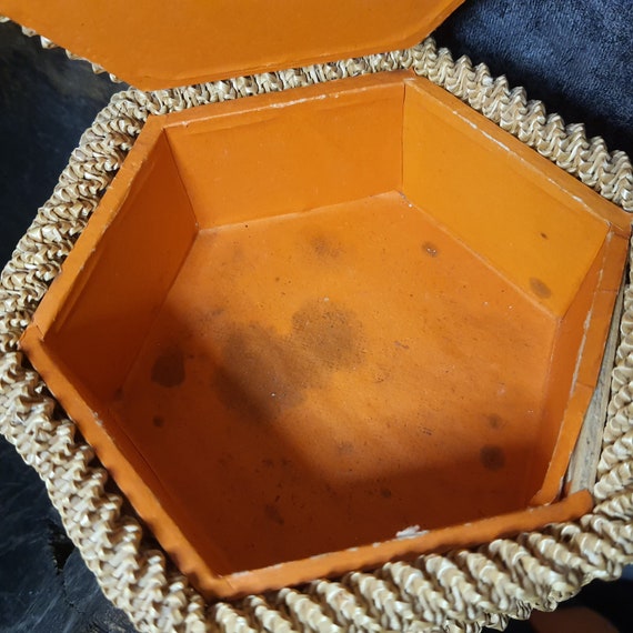 Storage Box Vintage Box Straw Box Handmade Gift Decor - Gem