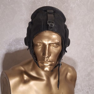 Soviet Military Leather Fur Helmet USSR Air Force Pilot - Etsy