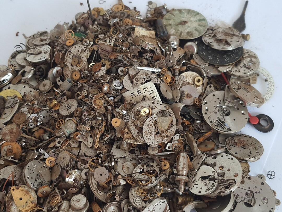 MEGA Lot Weight 0,675 Grams, Vintage WATCH FACES Steampunk Art Dials ...