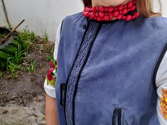 Ukrainian corset, Ukrainian vest, Ukrainian embroider… - Gem