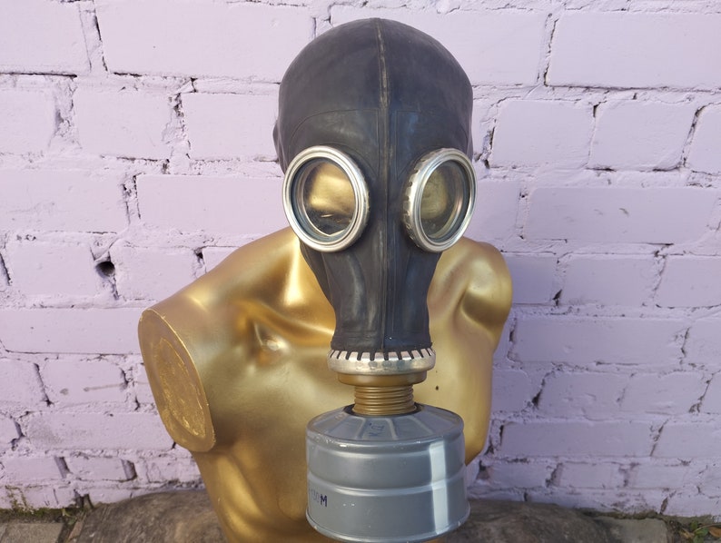 Vintage Military Gas Mask Complete Set Soviet Gas Mask With - Etsy