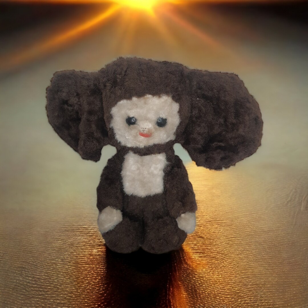 Cheburashka, Vintage Soviet Plush Toy-cartoon Character Cheburashka ...