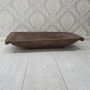 Vintage Hand Carved Wooden Trough. Old Primitive Farmhouse - Etsy