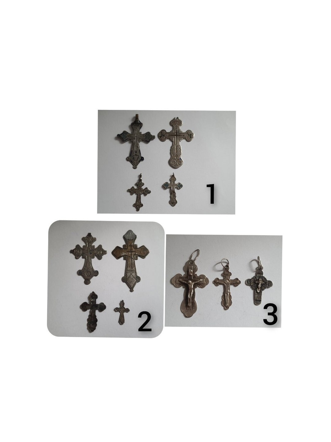 Vintage Silver Cross 19th Century Antique Hallmarks 84 Authentic ...