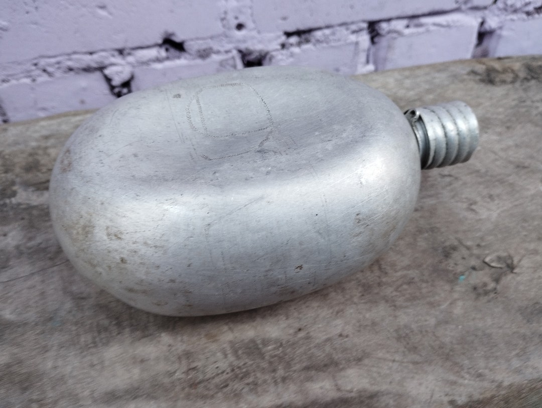 Vintage Soviet Army Flask, Water Bottle, Military Flask, Aluminum ...