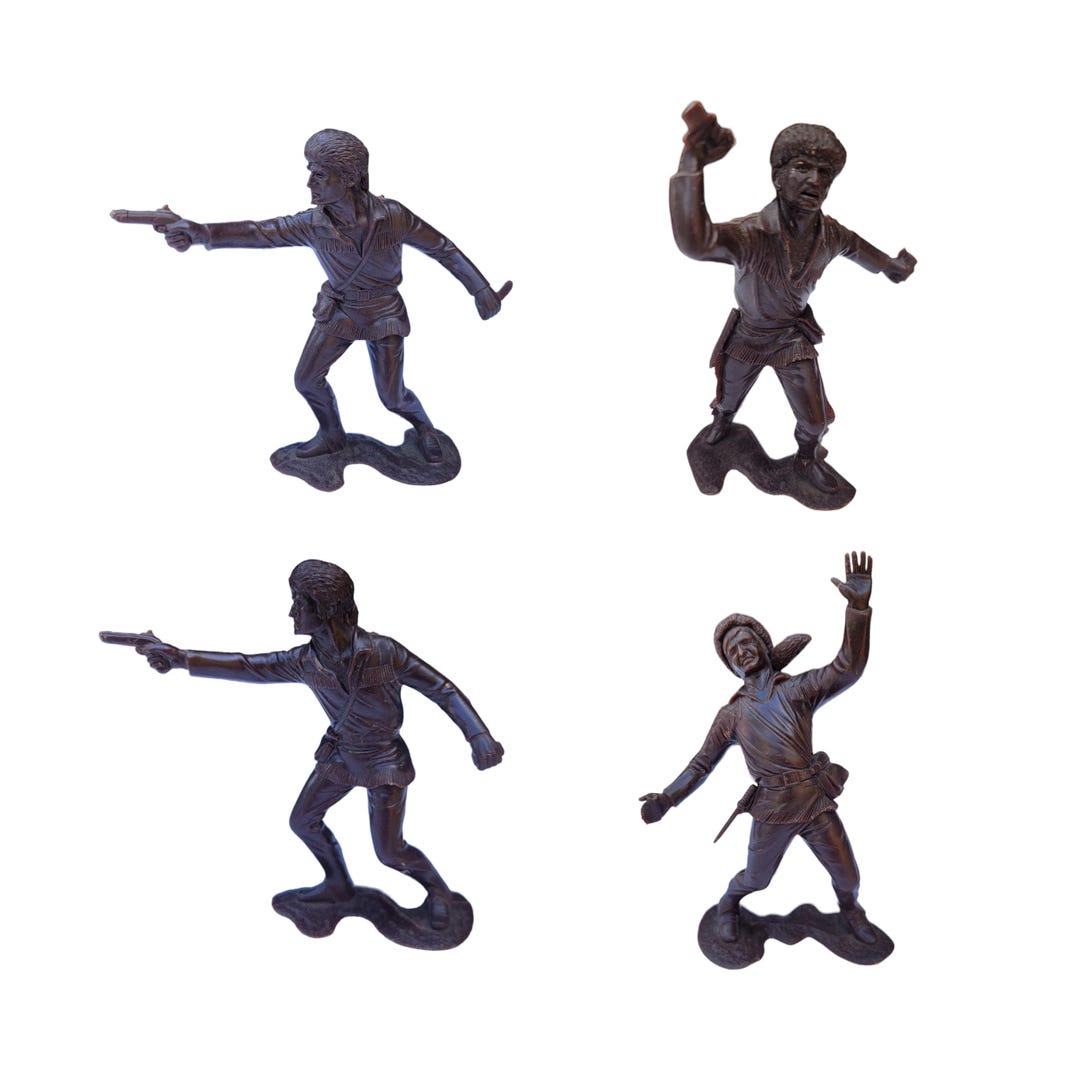 Set of 4 Pieces Toy Soldiers, Figures, Viking, Figurines, Toys, Vintage ...