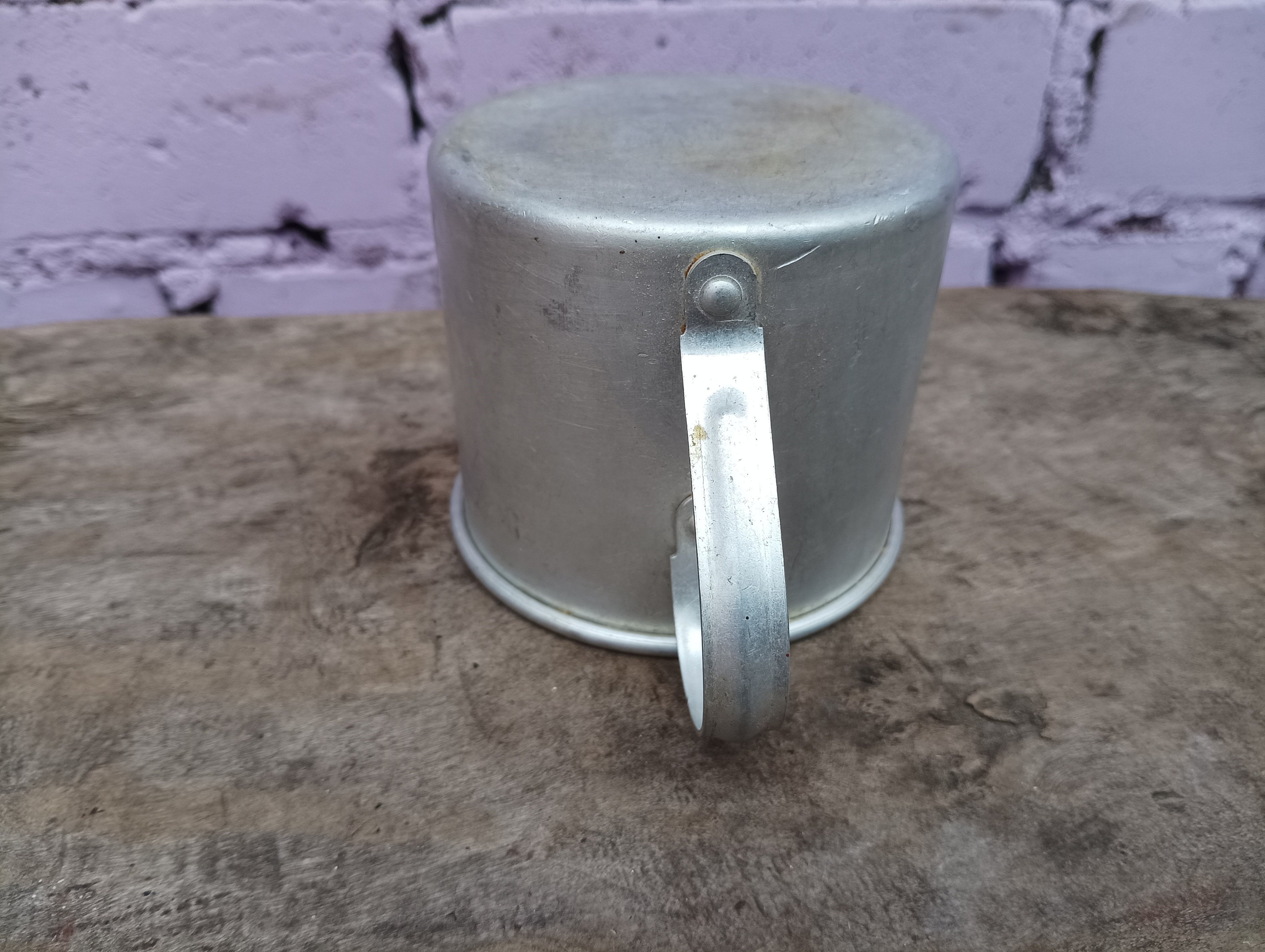 Soviet Mug Aluminum Vintage Rarity Old Mug USSR Cup Mug Soviet - Etsy