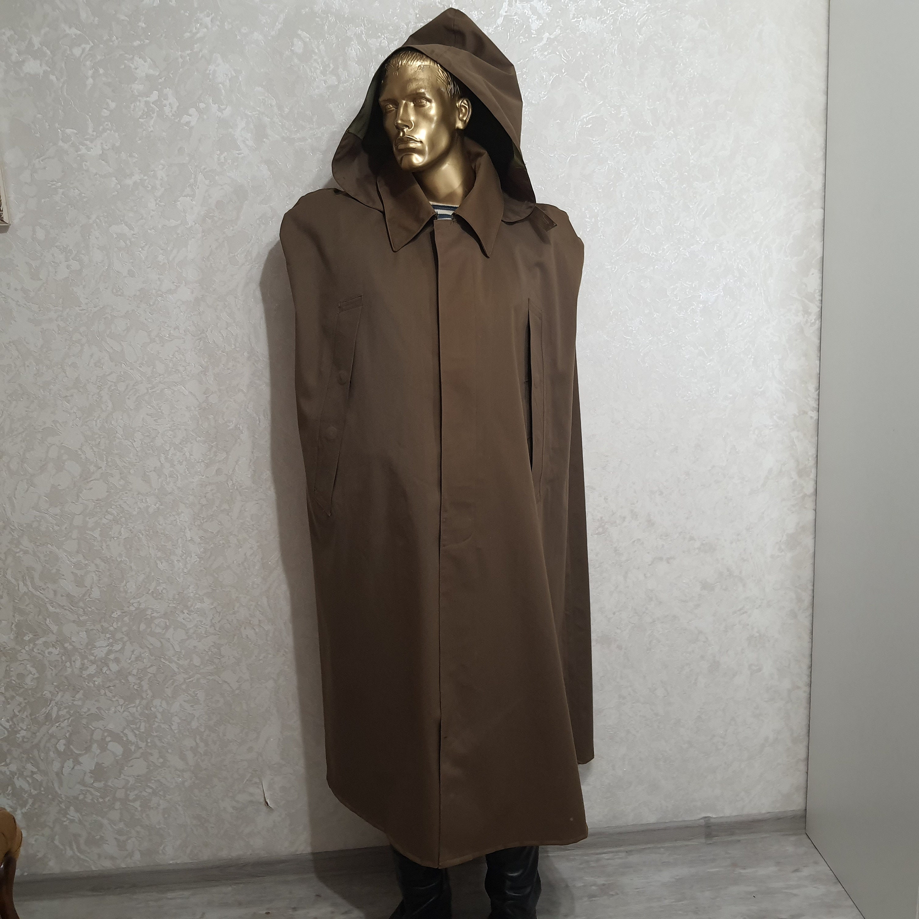 Army Soviet Officer Raincoat Cloak USSR - Etsy