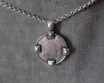 Silver Coin Necklace - Etsy