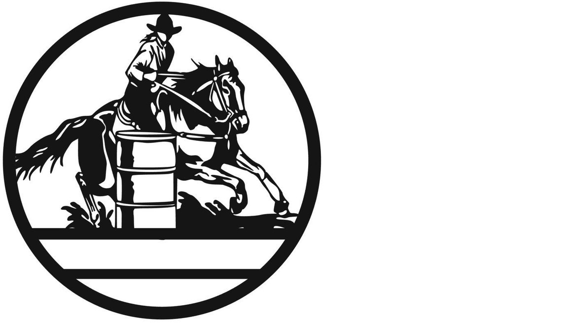 Barrel Racing Split Name Sign DIGITAL FILE | Etsy
