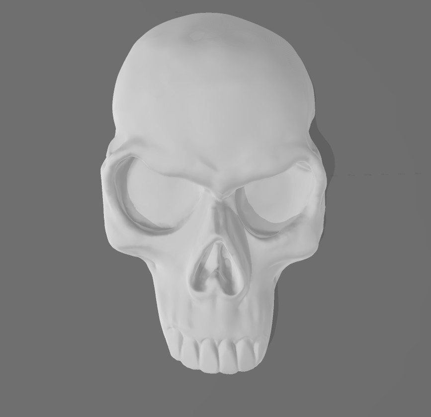 3D Printed Terminator Skull STL File - Etsy