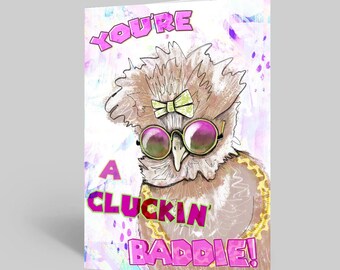 Birthday Card Baddie - Etsy