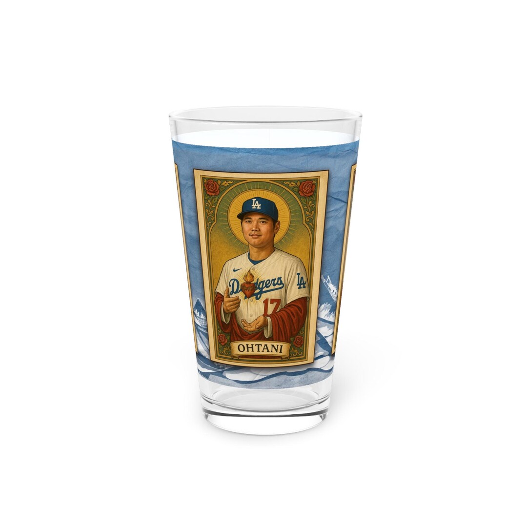 Shohei Ohtani | Dodgers Baseball Pint Glass | Beer Glass 16oz - Etsy