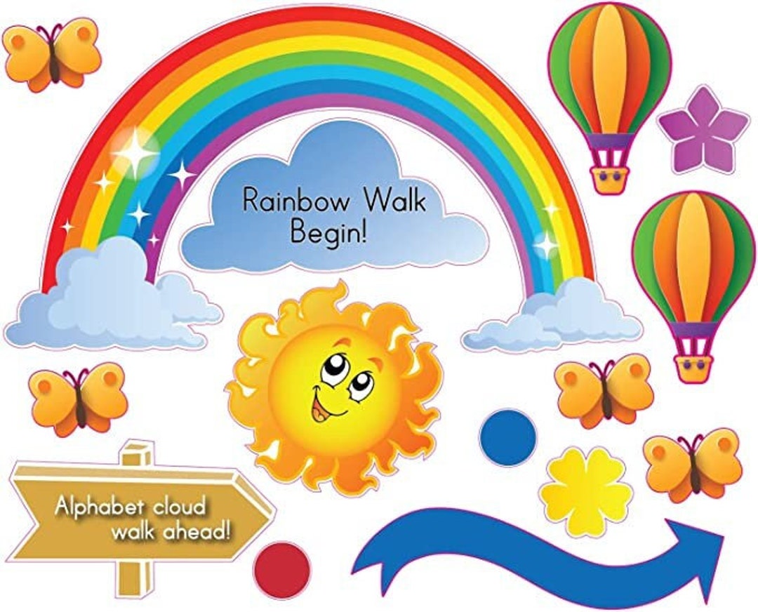 Rainbow Walk Sensory Path for School Hallways – 160 Extremely Durable ...