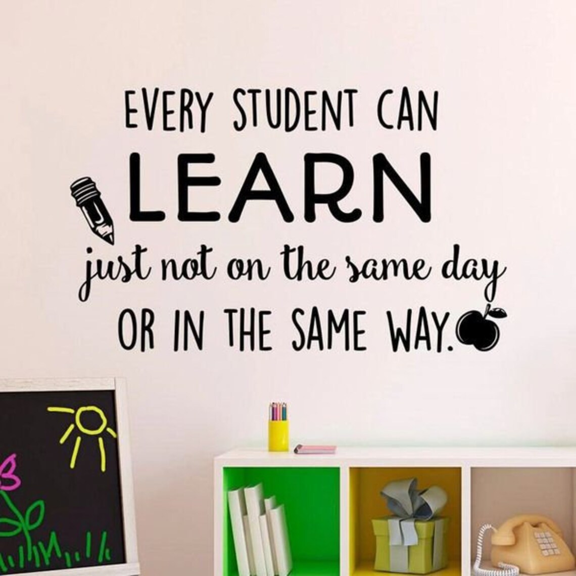 Every Student Can Learn - Inspirational Window or Wall Decal Set - Etsy