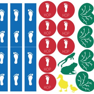 Deluxe Classroom Sensory Path Kit 65 Custom Vinyl Decal Stickers ...