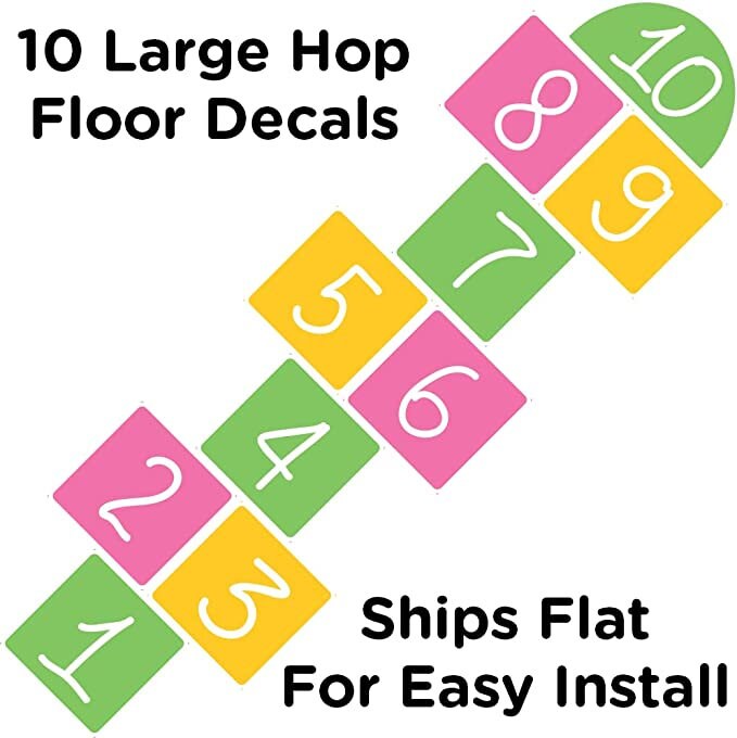 Traditional Hopscotch Bright Colorful Sensory Pathway for Classrooms or ...